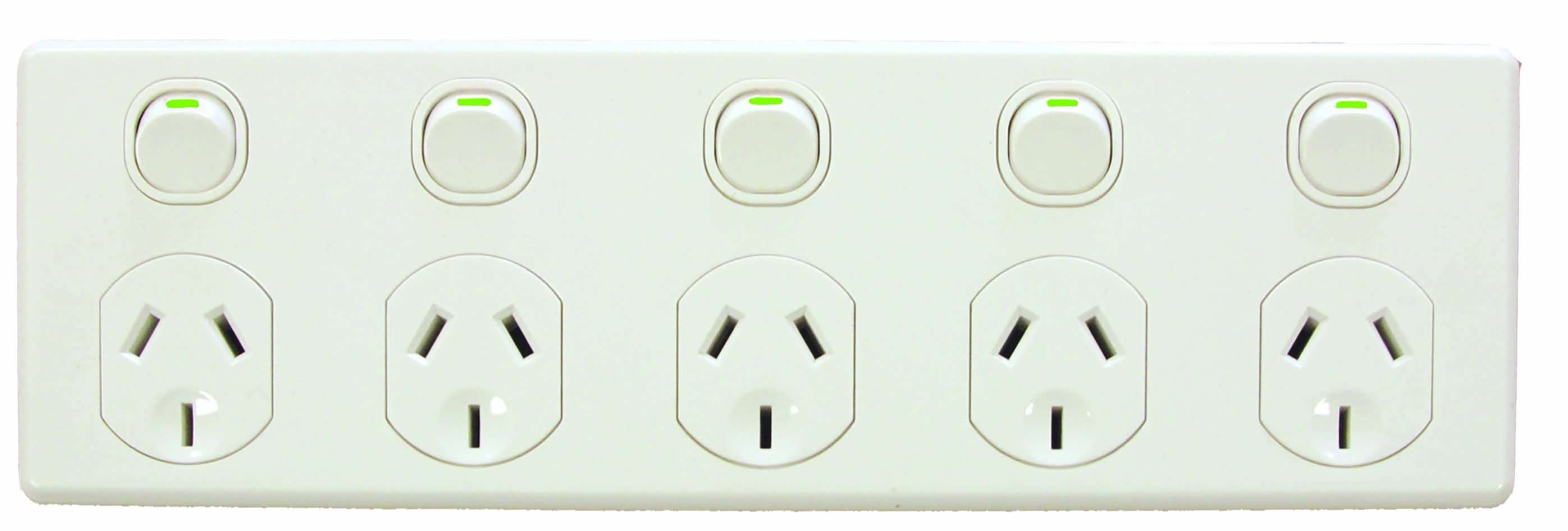 CHEETAH - 5 GANG FIXED POWER POINT CHBIG5