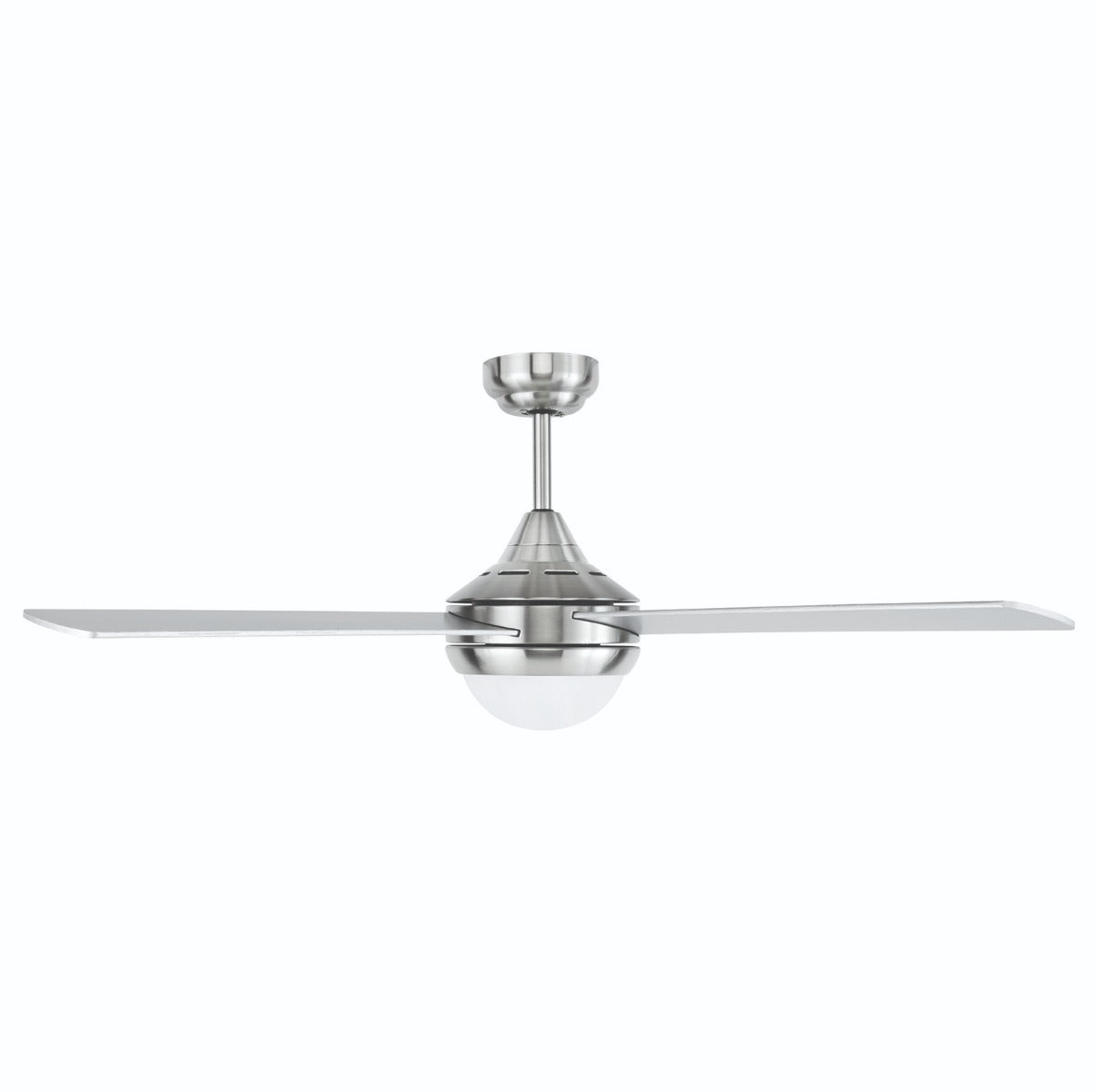 TEMPO PLUS 48" CEILING FAN WITH LIGHT BRUSHED CHROME-22273/13