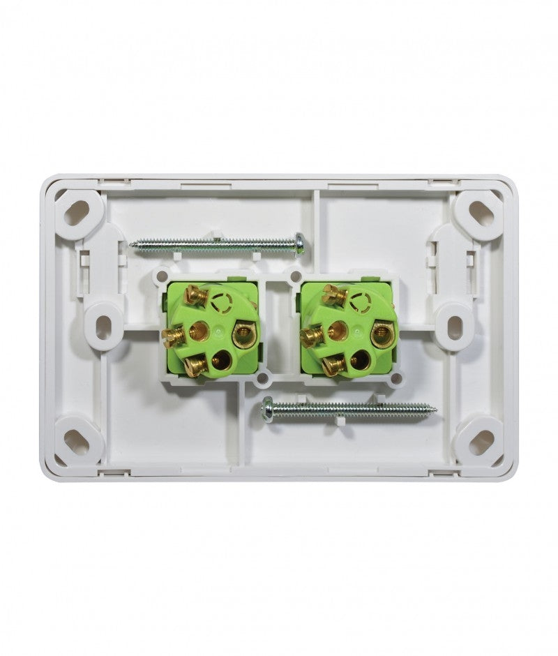 Cheetah Switch Horizontal 2 Gang 16AX/20A 250V (CHSW2G) GSM