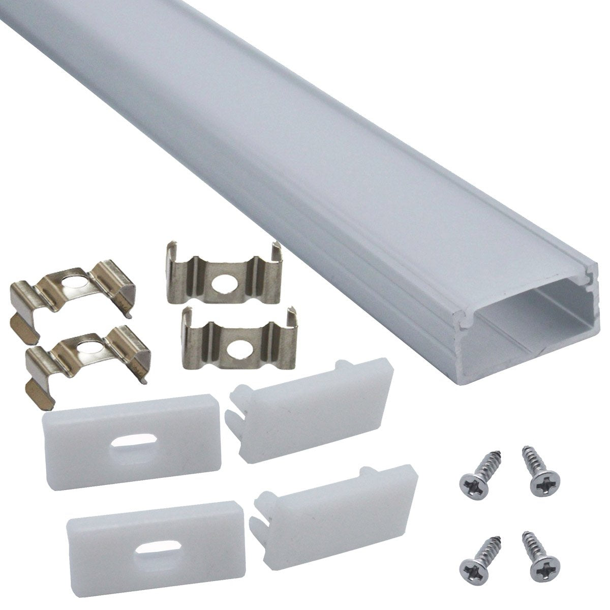 ACCESSORIES FOR COB SPOTLESS LED STRIP STANDARD ALUMINIUM PROFILE 2M-2