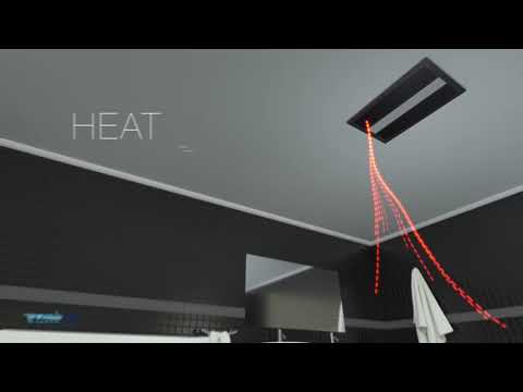 SAHARA - 3in1 Exhaust Fan, Light with Fan Heater - White SAH31WH Ventair